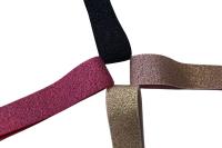 China Wholesale Custom Color Woven Waistband Glitter Elastic Band for Dress for sale