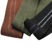 China Custom Striped Nylon Golden Metallic Elastic Webbing for Cloth for sale