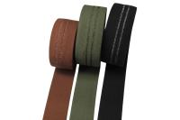 China Custom Striped Nylon Golden Metallic Elastic Webbing for Cloth for sale