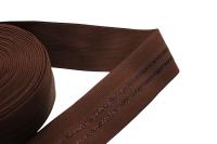 China Custom Striped Nylon Golden Metallic Elastic Webbing for Cloth for sale