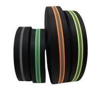 China 1 Inch Custom Color Nylon Polyester Reflective Webbing Strap for sale