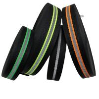 China 1 Inch Custom Color Nylon Polyester Reflective Webbing Strap for sale
