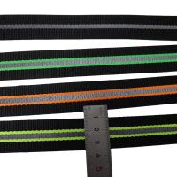 China 1 Inch Custom Color Nylon Polyester Reflective Webbing Strap for sale