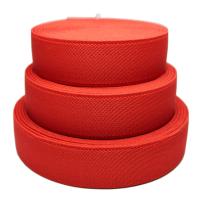 China Fashion Colored Polyester Stretch Single Side Twill Elastic for sale