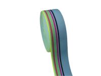 China Colored Woven Striped Elastic Stretch Belt For Women for sale