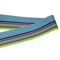 China Colored Woven Striped Elastic Stretch Belt For Women for sale