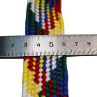 China Custom Color Thick 30mm Flat Tube Braided Polyester Cord For Garment for sale