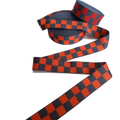 China Fashion Style 30mm Polyester Jacquard Webbing Custom For Bag Strap for sale