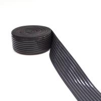 China Black Nylon Cycling Silicone Gripper Elastic For Garment for sale