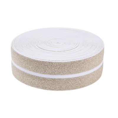 China Stretch Metallic Glitter Elastic Ribbon for DIY Crafts and Pants for sale