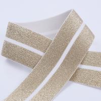 China Stretch Metallic Glitter Elastic Ribbon for DIY Crafts and Pants for sale