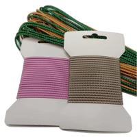 China Garment Accessories Polyester Braided Elastic Bungee Cord with Reflective Dot for sale