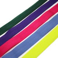 China 2cm Stock Plush Nylon Spandex Fold Over Elastic For Cloth for sale
