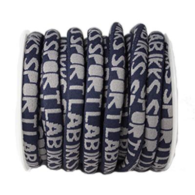 China 100% Nylon Custom Logo Round Jacquard Cord for sale