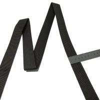 China Black Plain Weave PP Webbing Polypropylene Thick Webbing For Backpack Diy Belt Bag for sale