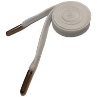 China Custom 100% Polyester 1cm Flat Hoodie String With Aglet Metal Tips for sale