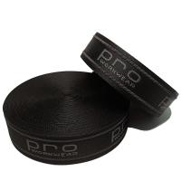 China Custom Rubber Non Slip Polyester Jacquard Webbing For Cloth for sale