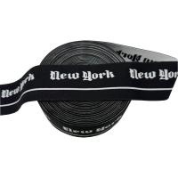 China Custom Logo Nylon Jacquard Underwear Elastic Webbing For Sportwear for sale