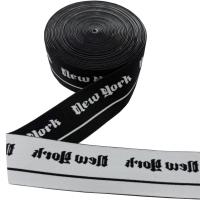 China Custom Logo Nylon Jacquard Underwear Elastic Webbing For Sportwear for sale