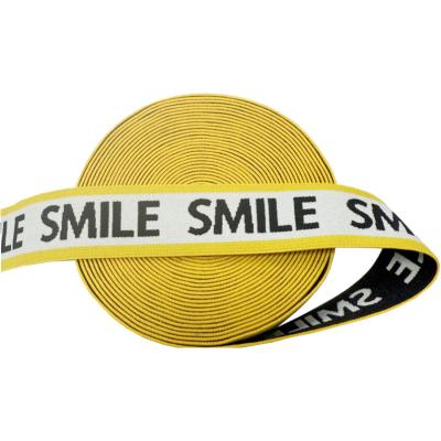 China Custom Elastic Jacquard Nylon Fitness Spandex Belt  Webbing Strap For Underwear for sale