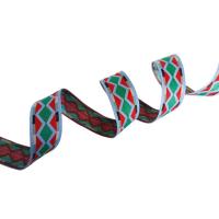 China Lettered Colored Polyester Jacquard Webbing For Handbag Strap Belt for sale