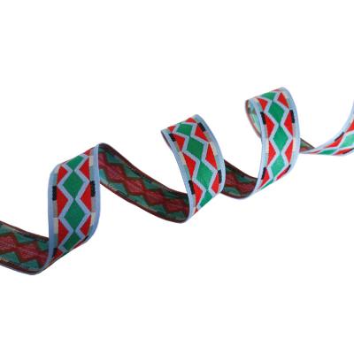 China Lettered Colored Polyester Jacquard Webbing For Handbag Strap Belt for sale