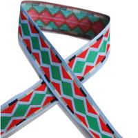 China Lettered Colored Polyester Jacquard Webbing For Handbag Strap Belt for sale