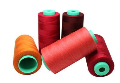 China Custom Color Polyester Sewing Thread 402 High Tenacity For Cloth In Any Color for sale