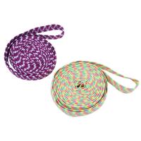 China Versatile Braided Elastic Colored Flat Polyester Rubber Band For Skipping Bags for sale