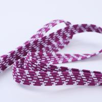 China Versatile Braided Elastic Colored Flat Polyester Rubber Band For Skipping Bags for sale