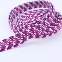 China Versatile Braided Elastic Colored Flat Polyester Rubber Band For Skipping Bags for sale