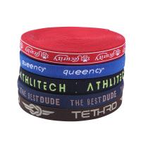 China Polyester Waistband Custom Logo Jacquard Elastic Webbing Strap In Any Color Customizable for sale