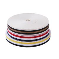 China Thin Striped Soft Webbing Custom Color Polyester Tape For Cloth In Any Color for sale