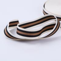 China Thin Striped Soft Webbing Custom Color Polyester Tape For Cloth In Any Color for sale