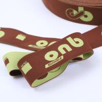 China Jacquard Elastic Waistband Custom Logo Design Soft Webbing For Underwear for sale