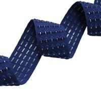 China Home Textile Metallic Elastic Band Shiny Jacquard Waistband For Kids Girls Dance Shorts Dress In Polyester Lurex Yarn for sale