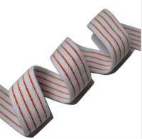 China Customized Strong Twill Herringbone Woven Band Polyester Elastic Webbing For Dresses for sale