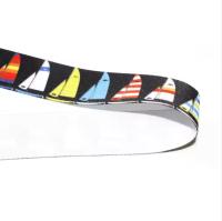 China Polyester Printed Webbing One Side Heat Transfer Strap 2.5cm for Garments and Bags for sale