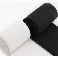 China Knitted Crochet Elastic Band Custom Colored Polyester Waistband For Garment Accessories for sale