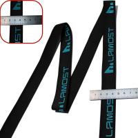 China Polyester Printed Elastic Knitted Webbing Custom Logo Low MOQ For Cycling Jerseys for sale