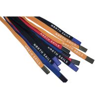 China Silicone End Hoodie String Custom Polyester Flat Drawcord For Pants And Garment for sale