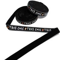 China Printed Elastic Bands Custom logo Stretching Resistance Webbing for Exercise for sale