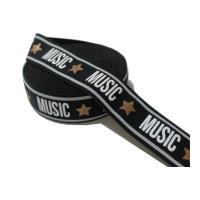 China Printed Elastic Bands Custom logo Stretching Resistance Webbing for Exercise for sale