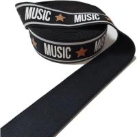 China Printed Elastic Bands Custom logo Stretching Resistance Webbing for Exercise for sale
