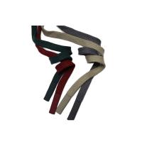 China Silicone Tips Hoodie Drawstring Custom Polyester Braided Flat Cotton Cord For Clothes for sale