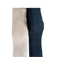 China Swimwear Silicone Dot Elastic Tape High Quality 1 Inch Anti slip Gripper Elastic Webbing for Sportswear for sale