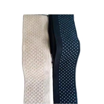 China Swimwear Silicone Dot Elastic Tape High Quality 1 Inch Anti slip Gripper Elastic Webbing for Sportswear for sale