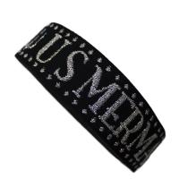 China Glitter Jacquard Elastic Band For Women Hair Band Lurex Soft Shiny Custom Logo Waistband for sale