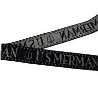 China Glitter Jacquard Elastic Band For Women Hair Band Lurex Soft Shiny Custom Logo Waistband for sale