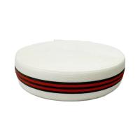 China Polyester Elastic Waistband Plain Striped Weave Custom Color Webbing For Garment for sale